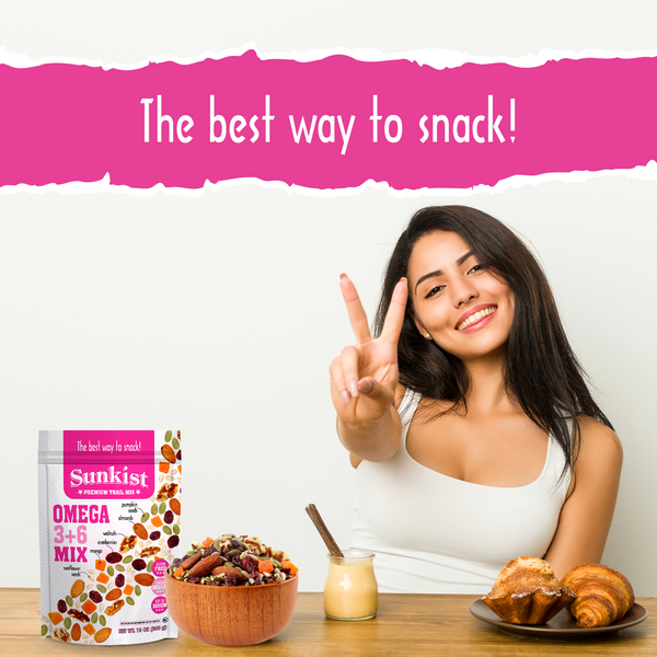 Sunkist® Omega 3+6 Trail Mix 13 Oz (12 Pack) – The Nuts Shop