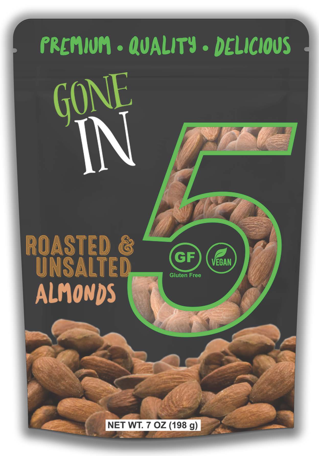 Roasted & Unsalted Almonds 7 Oz. (12 Pack) – The Nuts Shop